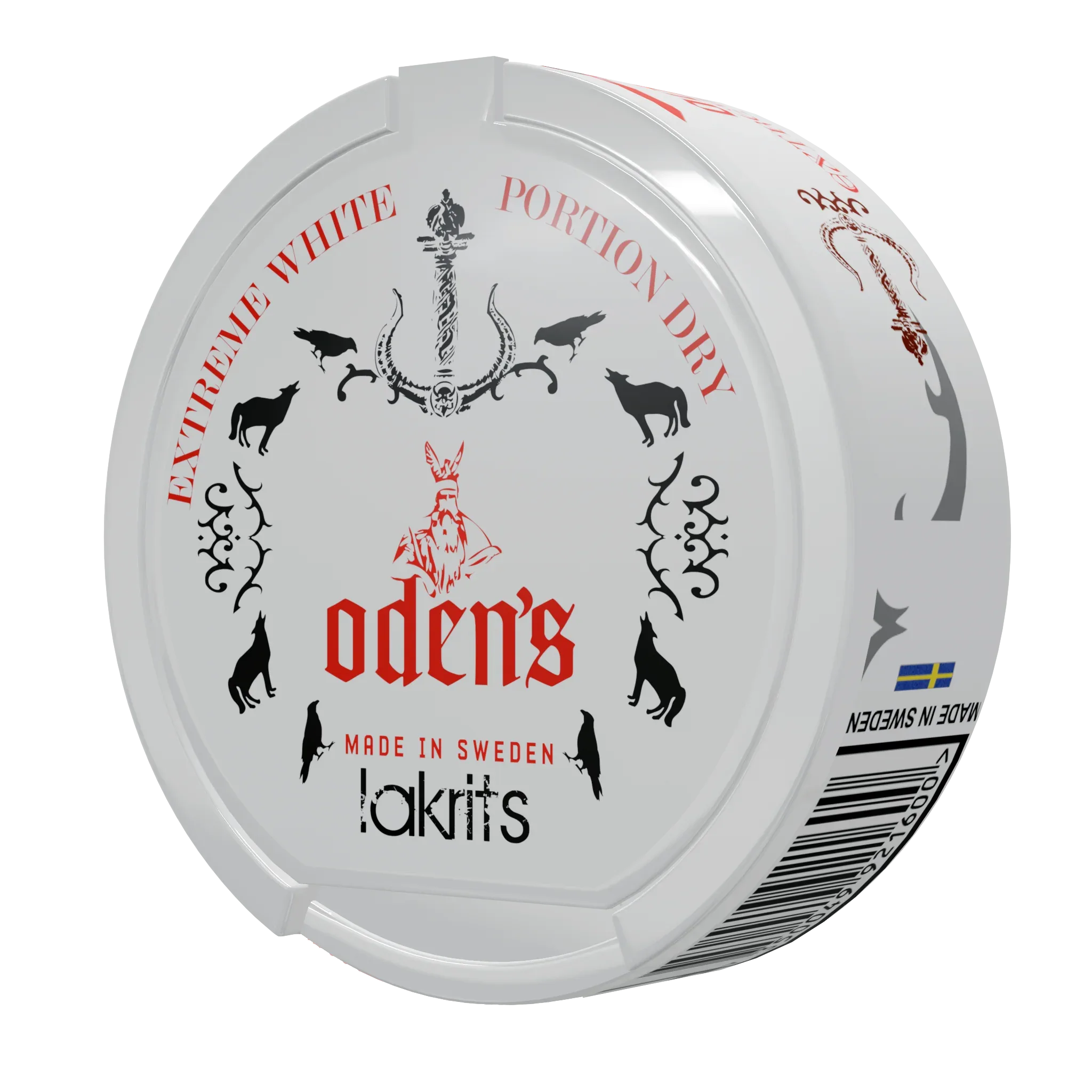 Oden's Lakrits Extreme White Dry Portion – Lakrits Extremt Starkt Snus ...